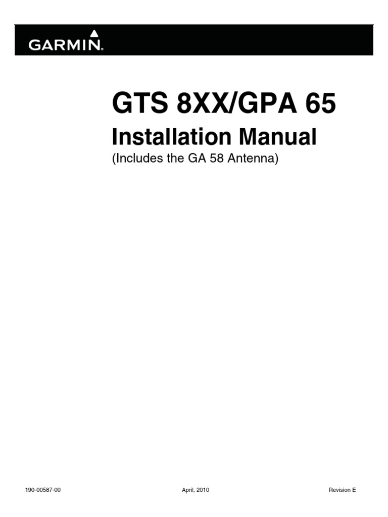 3363_InstallationManual-1 | PDF | Transponder (Aeronautics ...