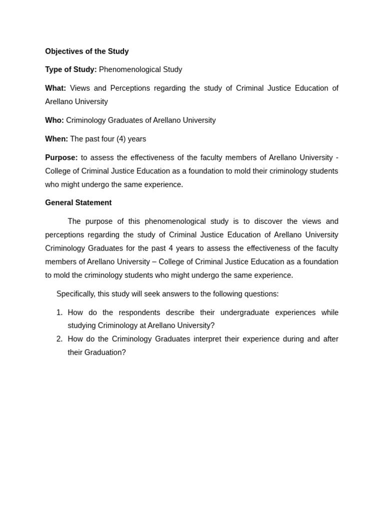 Research Objective | PDF