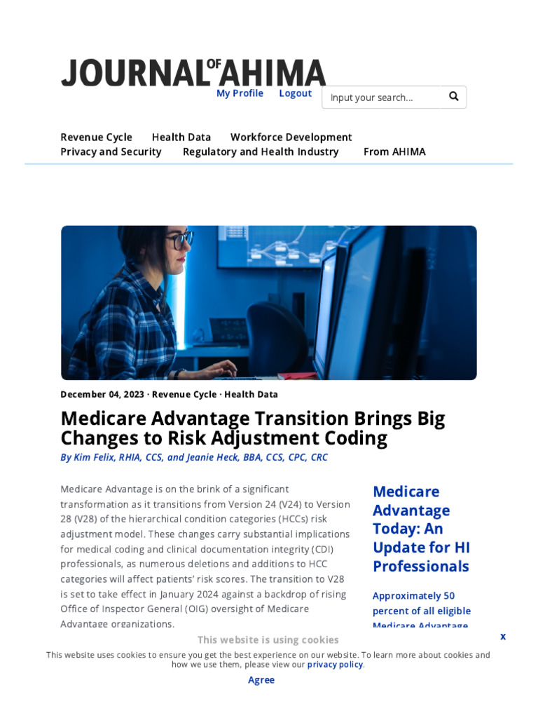 Medicare Advantage Transition Brings Big Changes To Risk Adjustment ...