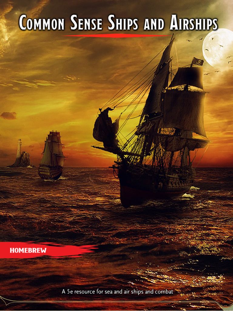 Common Sense Ships and Airships - GM Binder | PDF | Ships | Rudder