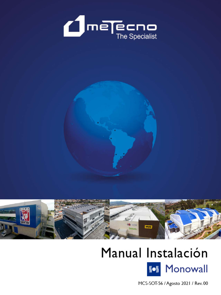 Manual de Instalacion Monowall Agosto 2021 Digital | PDF | Tornillo | Acero