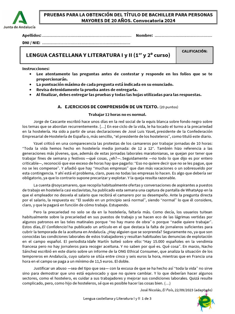 Precariedad Laboral en Hostelería 2024 | PDF | Salario | Lingüística
