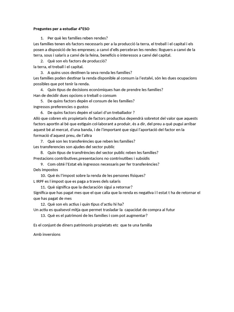 Còpia de VICTOR MASCARÓ ANGLADA - Preguntes Per A Estudiar | PDF