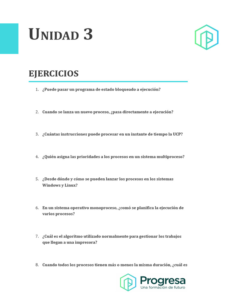Som e Ud3 | PDF | Sistema operativo | Proceso (Computación)