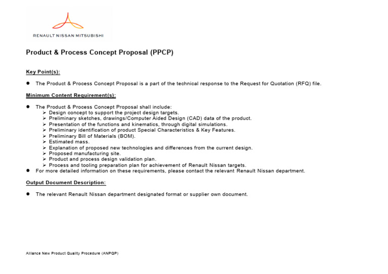 01110-En-32 Product and Process Concept Proposal | PDF
