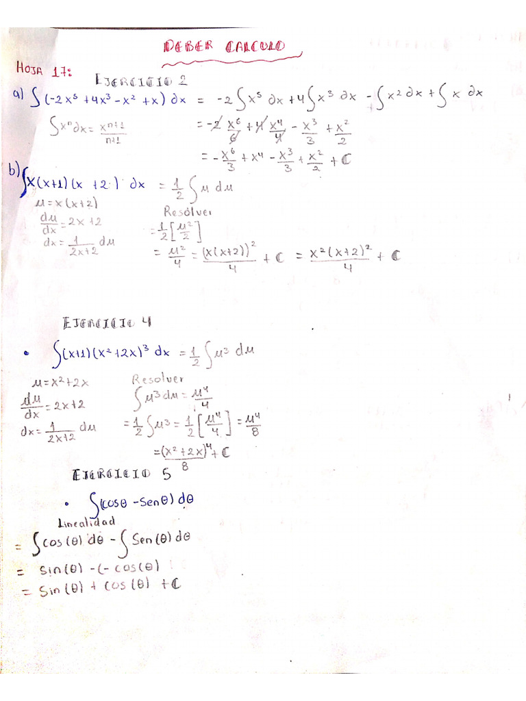 Cálculo Deber 3 | PDF