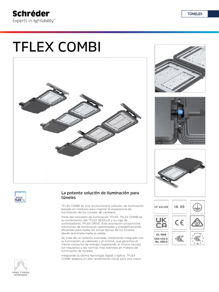 TFLEX COMBI ProductSheet ES-2024 | PDF | Encendiendo | Uso eficiente de energía