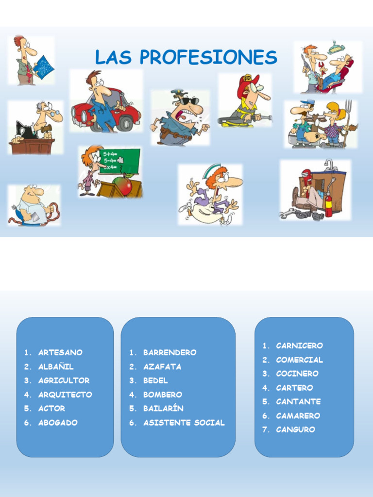 2.V Las Profesiones | PDF