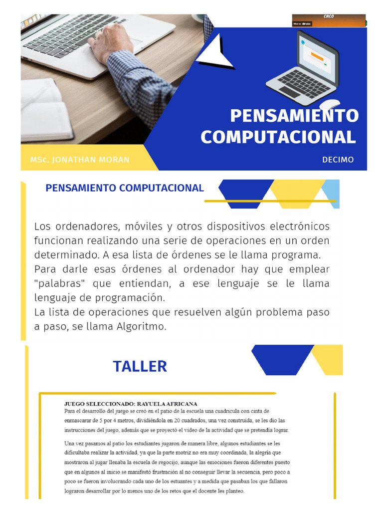 Clase 1 Computacion Decimo 2024 Ananhy | PDF