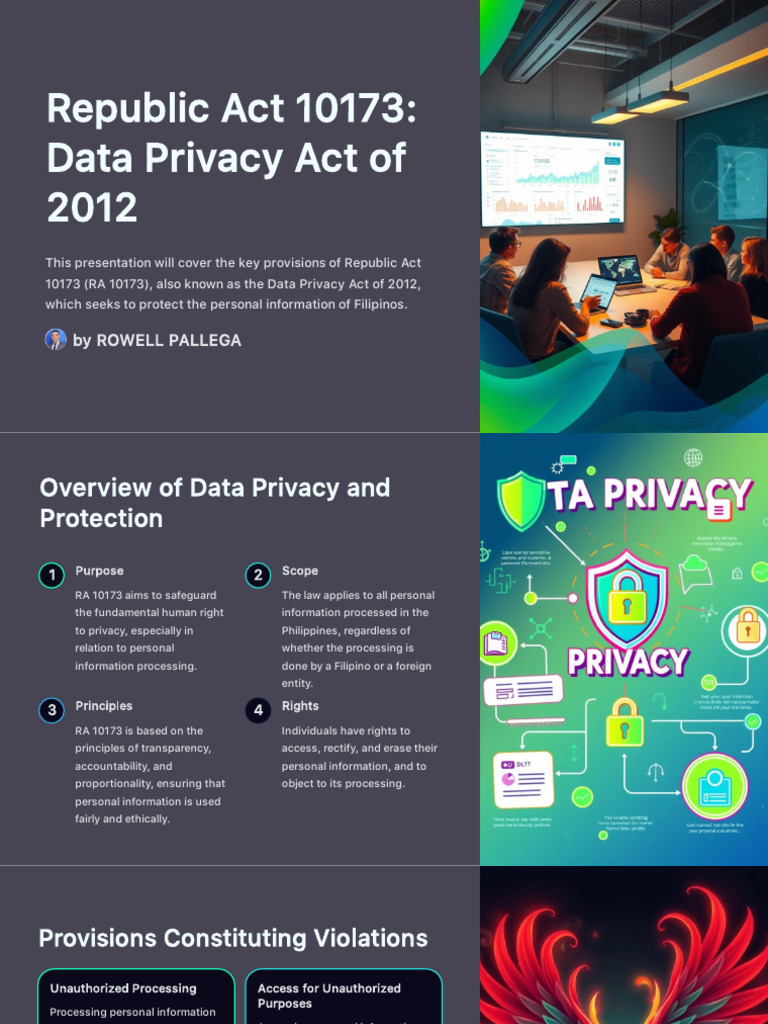 RA 10173 Data Privacy Act of 2012 | PDF | Security | Computer Security