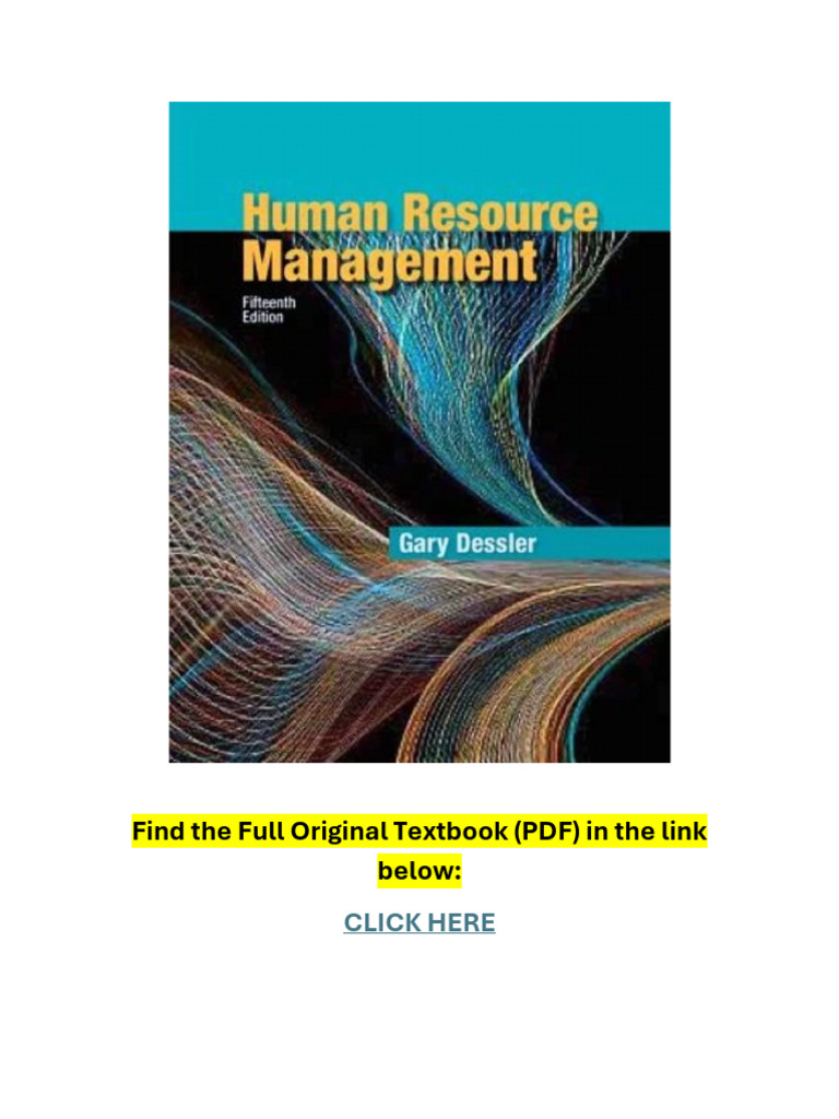 Human Resource Management 15th Edition TEXTBOOK | PDF | Recruitment | Human Resource Management