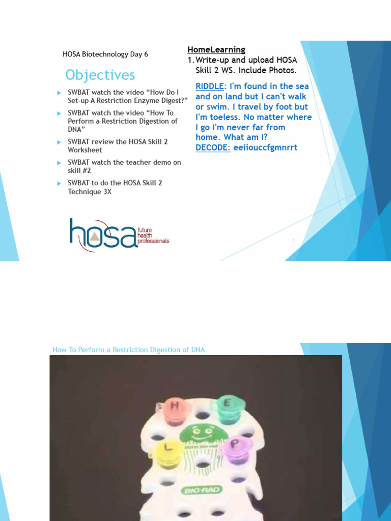 Biotechnology_HOSA_Day_6_PPT | PDF | Biotechnology | Biology
