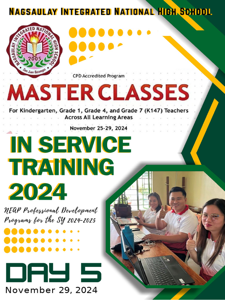 INSET 2024 Day 5 Narrative Report | PDF