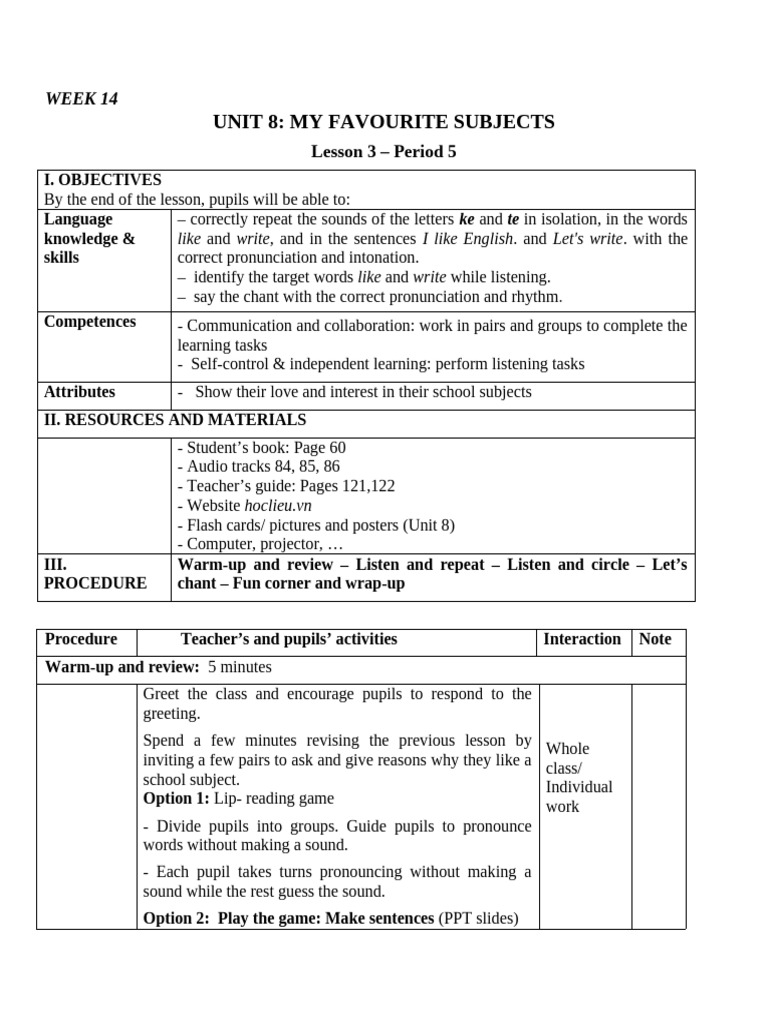 E4 WEEK 14 | PDF | Question | English Language