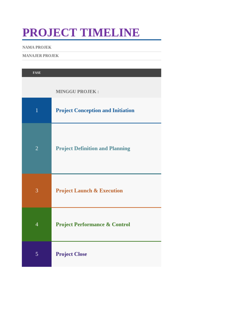 Template 22 Project Timeline | PDF