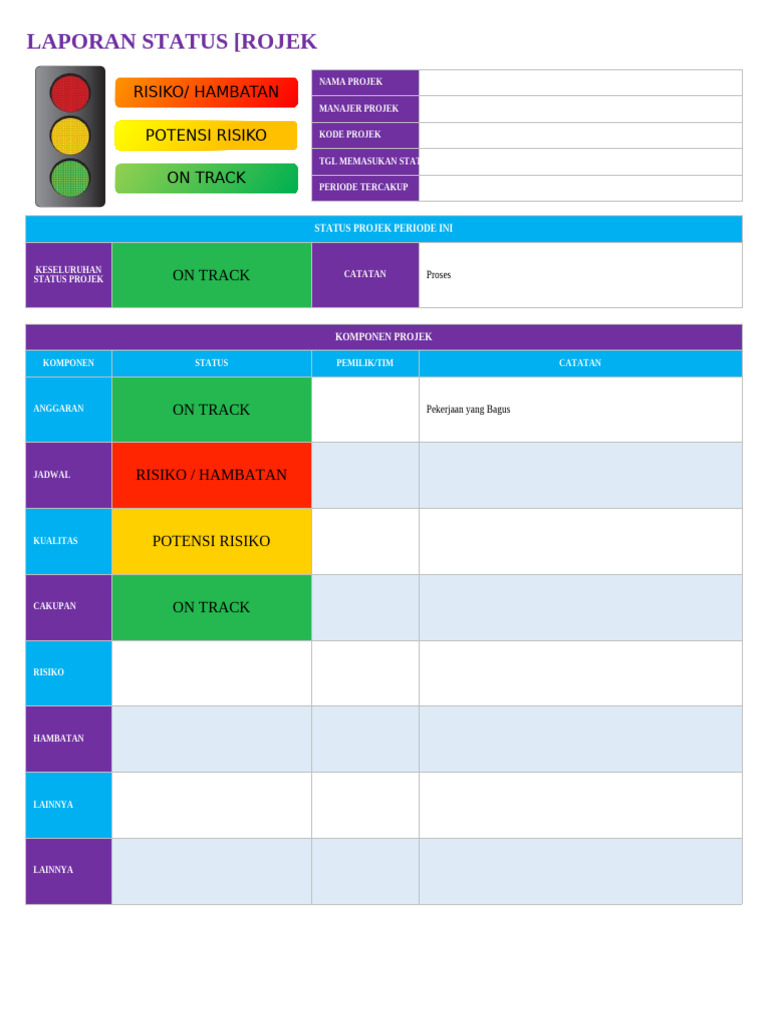 Template 20 Project Status Report | PDF