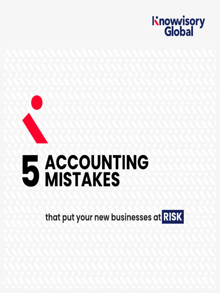Accounting Mistakes | PDF