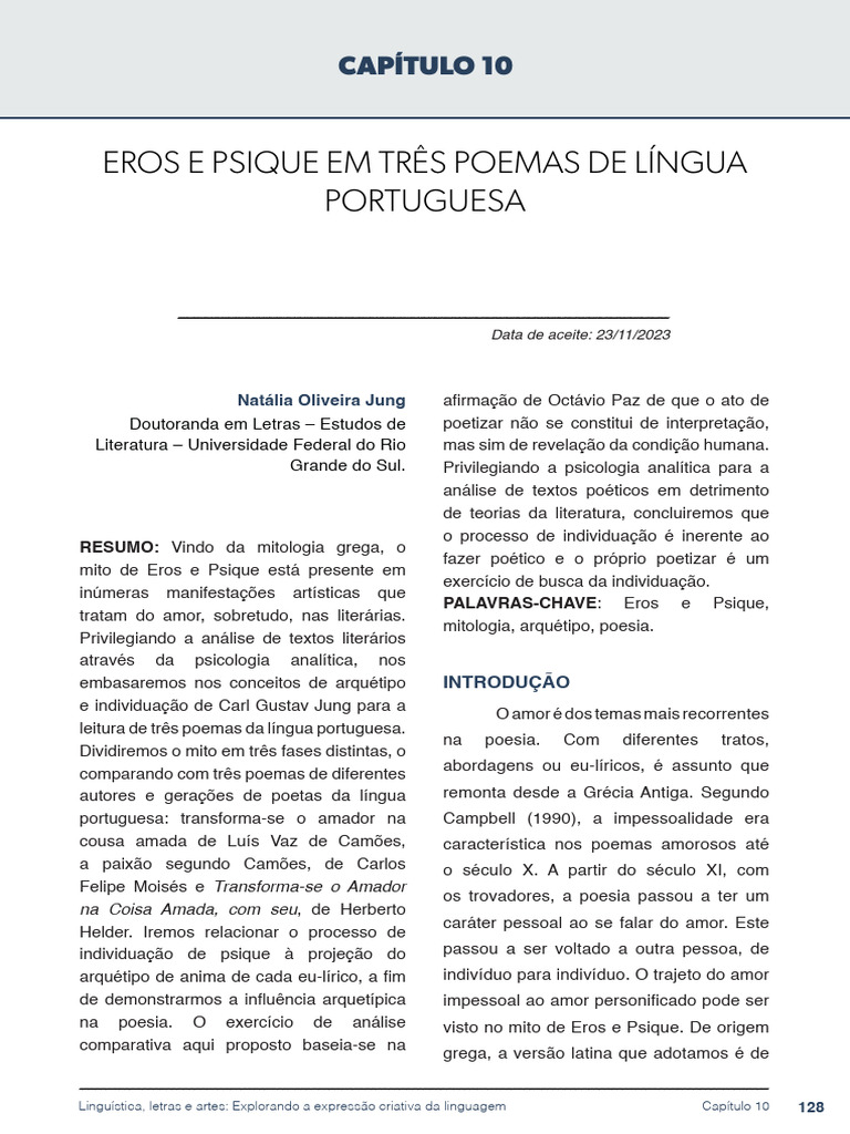 eros-e-psique-em-tres-poemas-de-lingua-portuguesa | PDF | Amor | Arquétipo