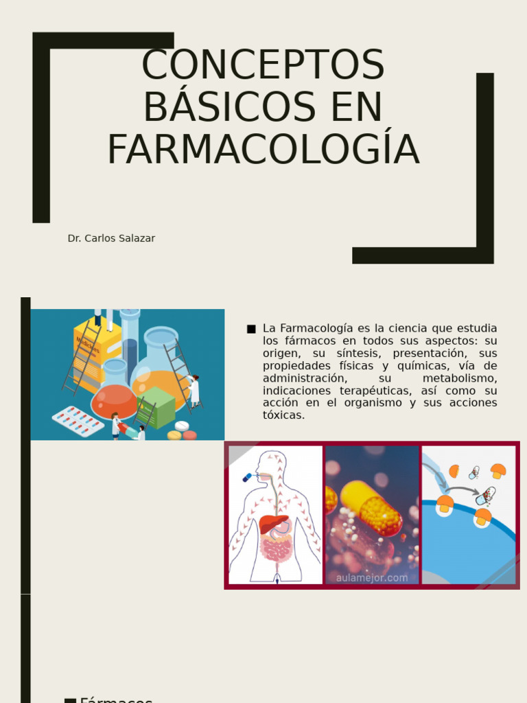 Conceptos Básicos en Farmacología | PDF | Farmacología | Medicamentos con receta