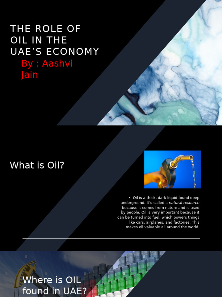 The Role of Oil in The UAE's ECONOMY | PDF | United Arab Emirates ...
