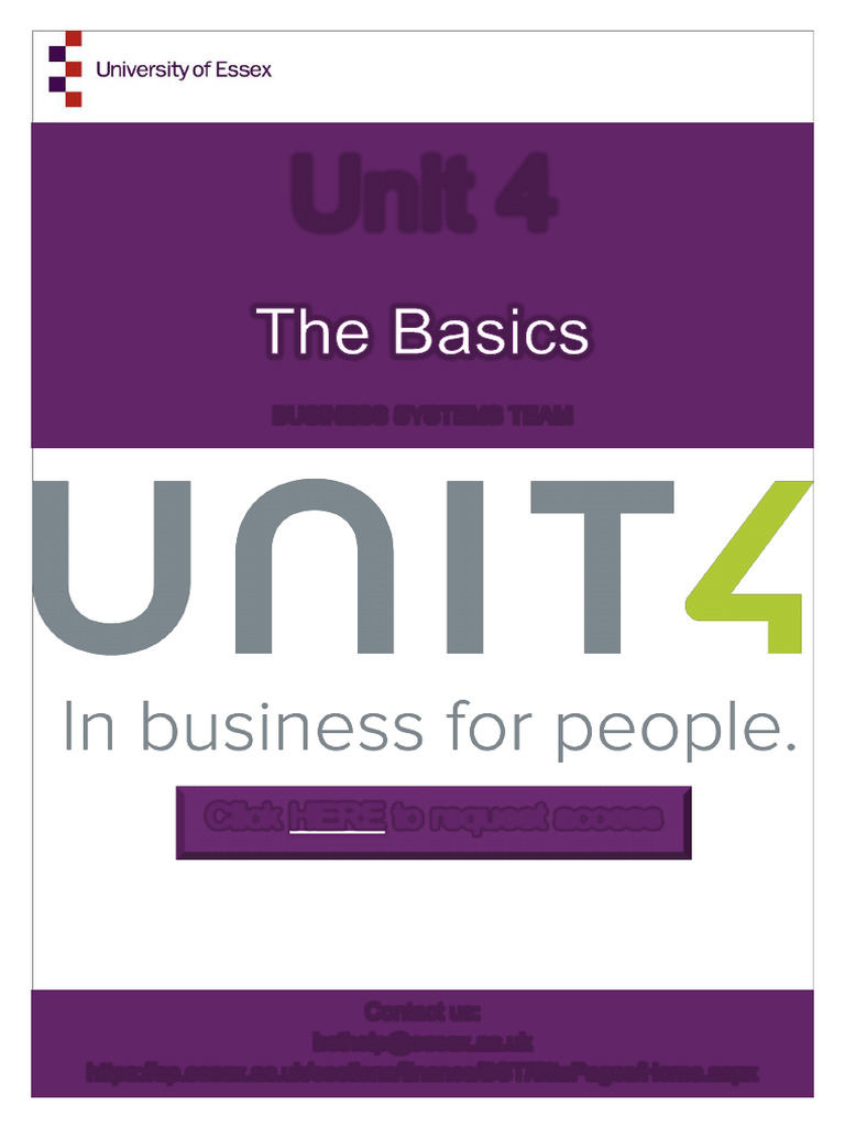 Unit4 The Basics | PDF | Menu (Computing) | Login