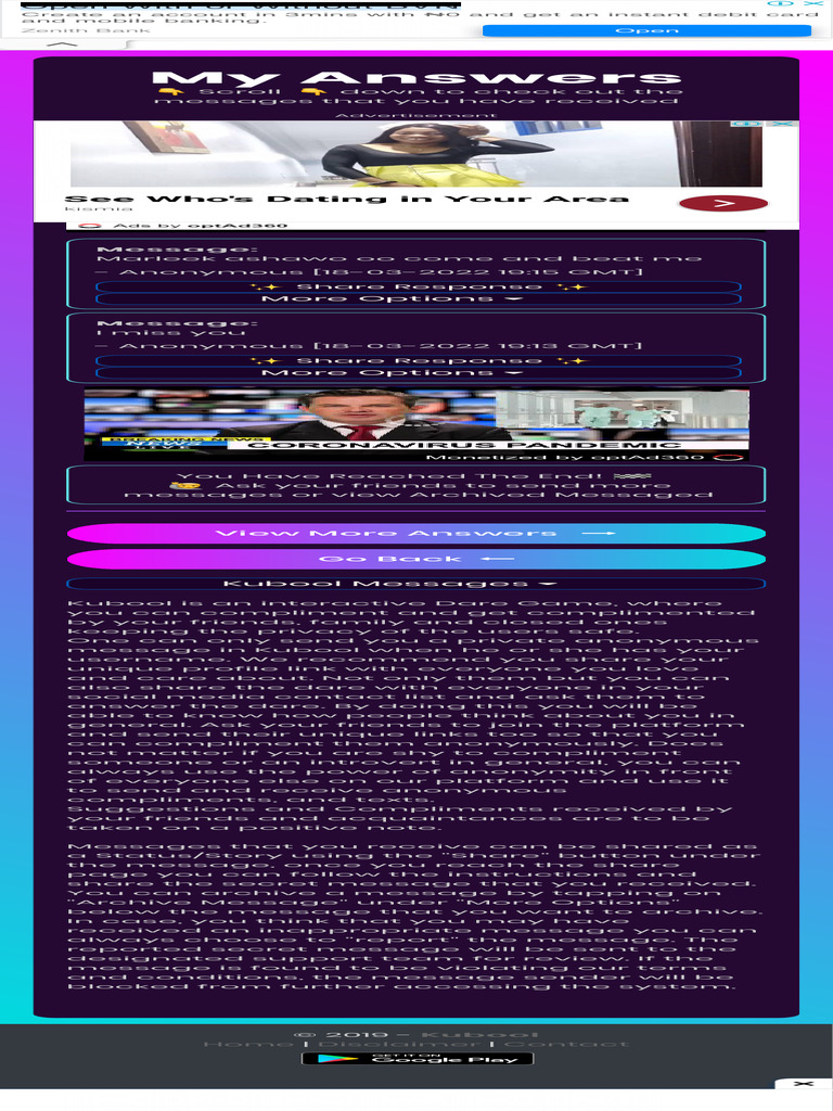 My Messages - Kubool 2 | PDF | Web 2.0 | Online Services