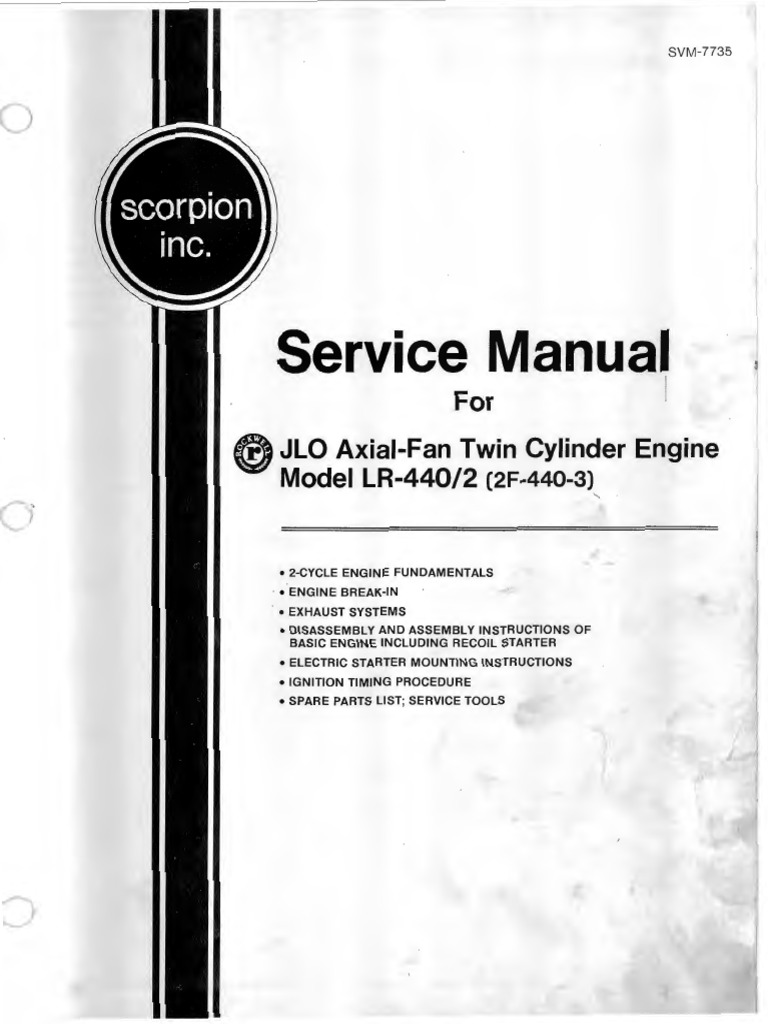 2F-440-3_SM | PDF | Internal Combustion Engine | Piston