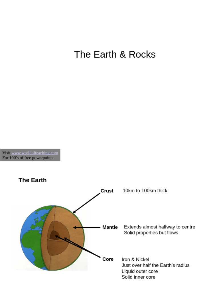 Earth and Rocks | PDF