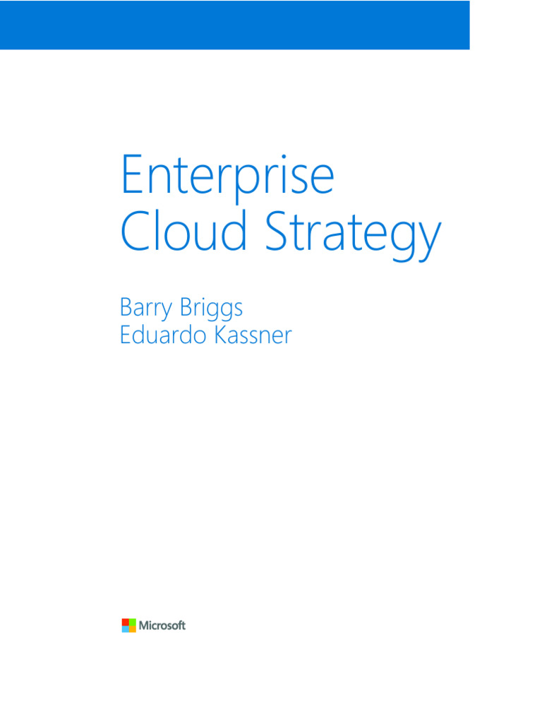 ES LA Enterprise Cloud Strategy PDF | PDF | Computación en la nube | Microsoft Azure
