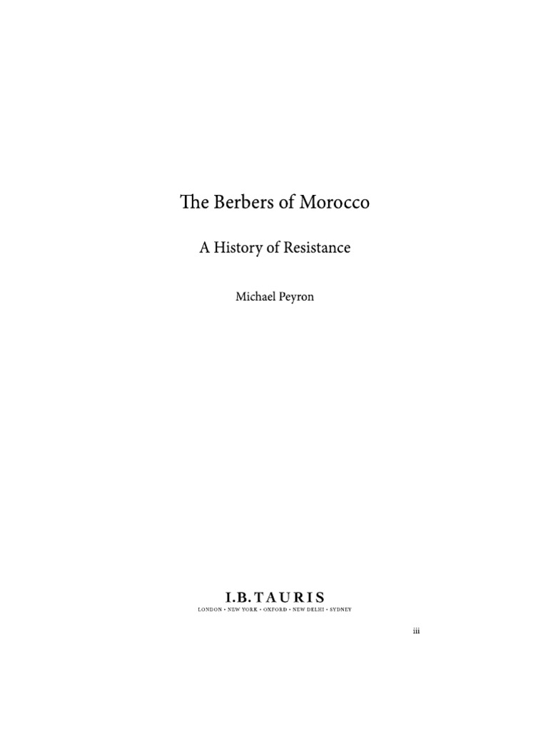 Berber Origins Peyron | PDF