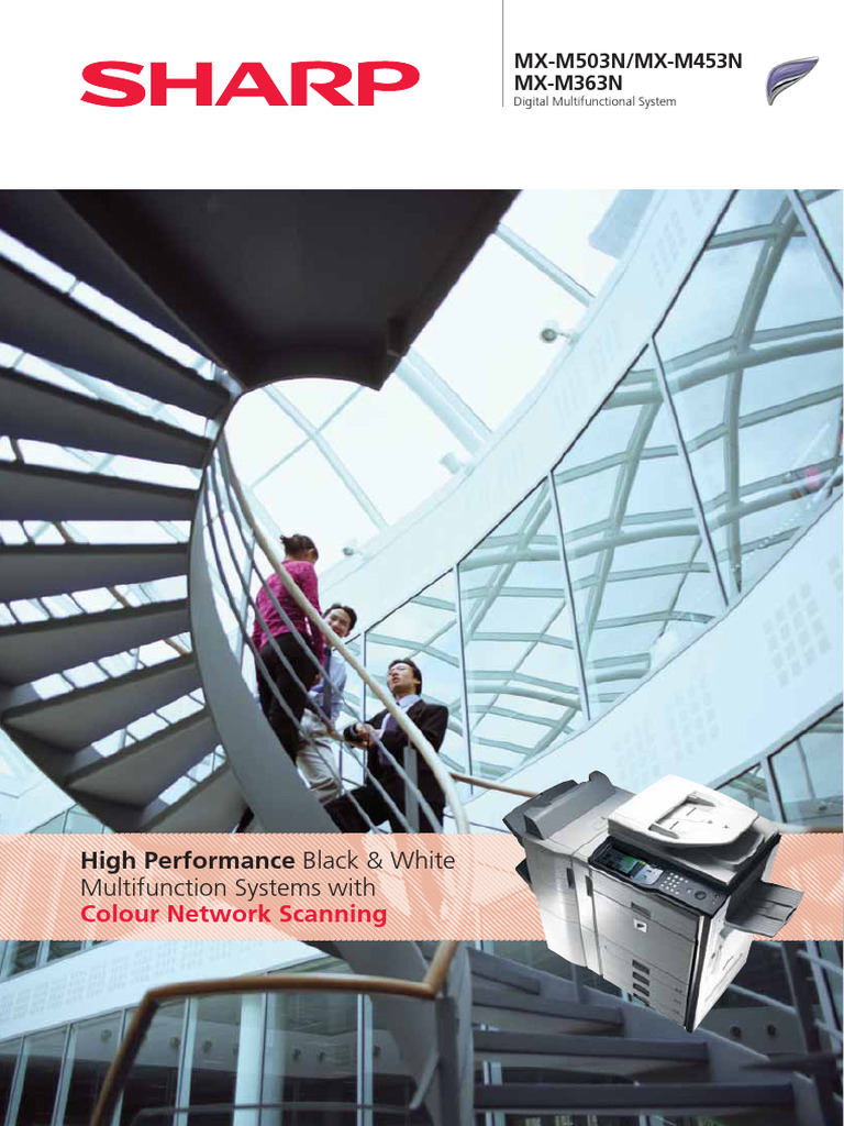 Sharp MX-M503N Multifunction Printer Overview | PDF | Fax | Computer ...