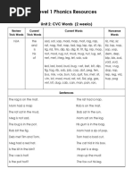RM-Word Families For Fluency Practice | PDF | Nature