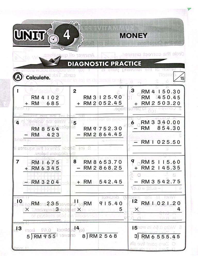 Unit 4 Money Primary 3 | PDF