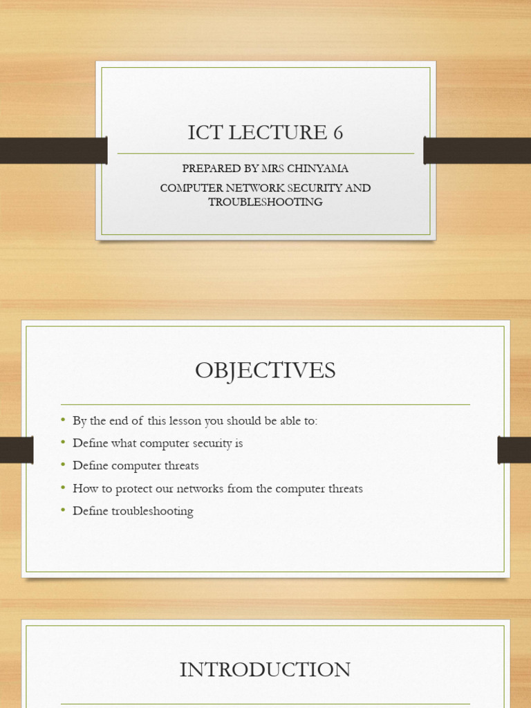 Ict Lecture 6 Pdf Malware Security