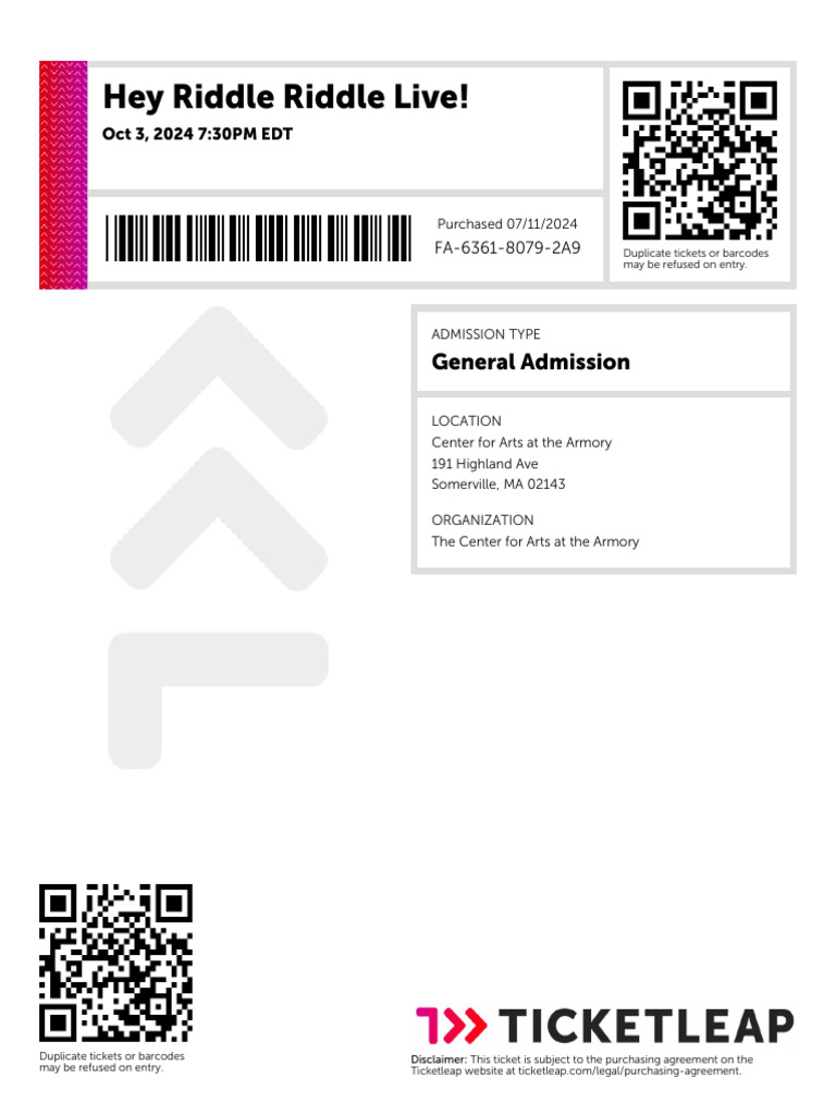 Hey Riddle Riddle Live | PDF