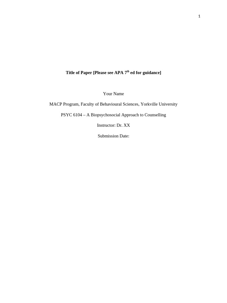Assignment 2 sample paper2024_BPS | PDF | Apa Style
