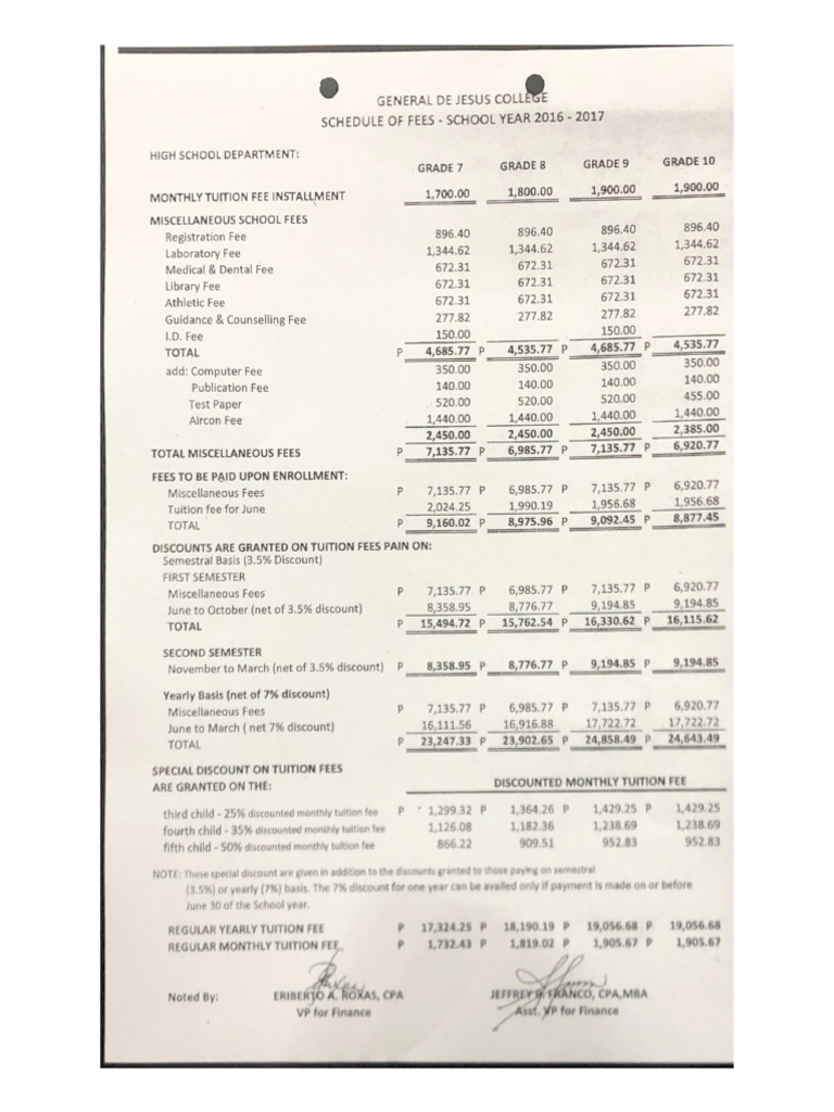 Accre-Memo, School Fees, Refund | PDF