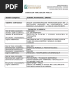 Formato CV Version Publica Lili | PDF | Medicina | Hospital