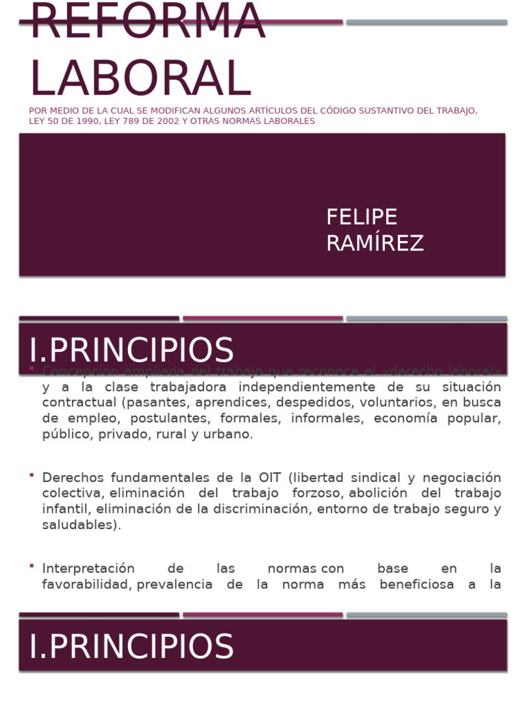 REFORMA LABORAL | PDF | Derecho laboral | Economias