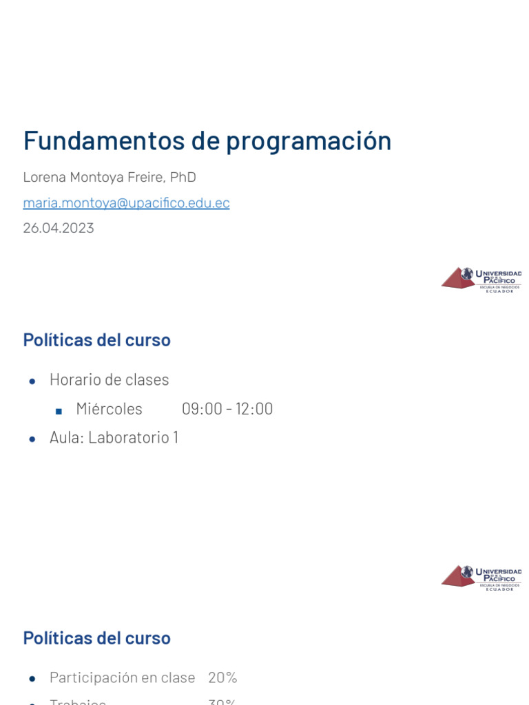 fp-clase1 | PDF | Lenguaje de programación | Programación