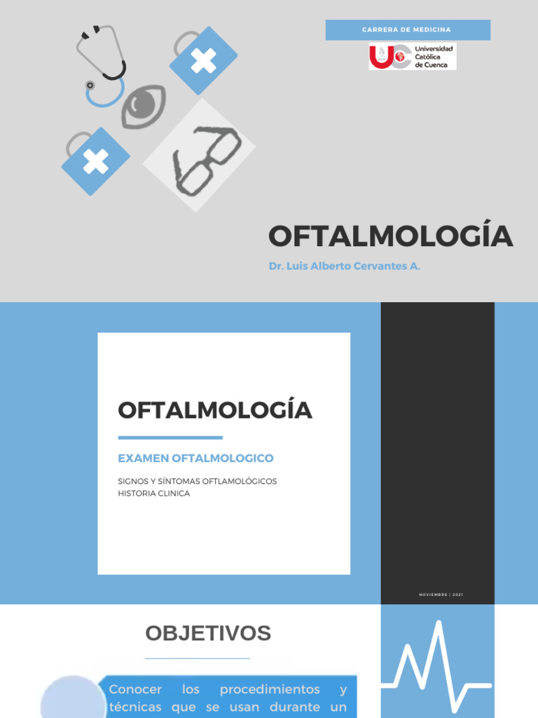 2.1 Examen Oftalmológico | PDF | Oftalmología | Ojo humano