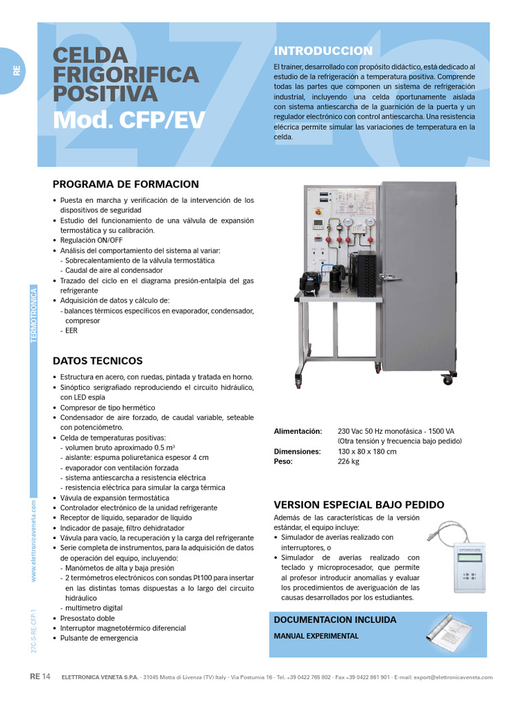CFP-27C-S-RE-1[1] | PDF | Electrónica | Refrigeración