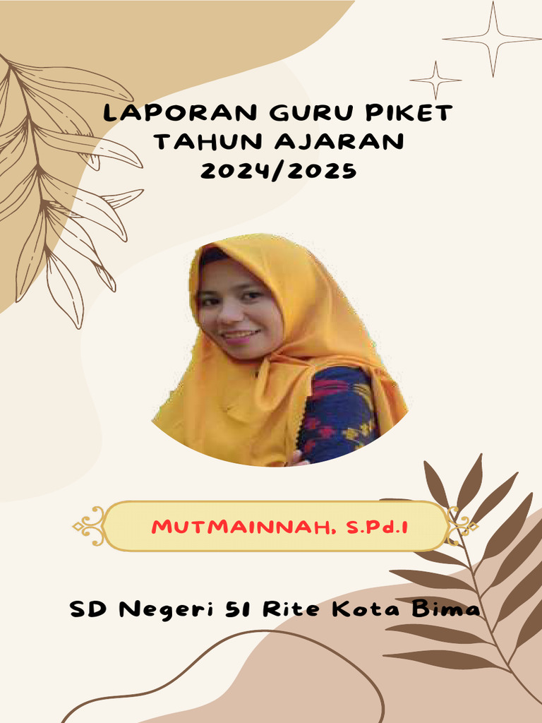 LAPORAN GURU PIKET MUTMAINNAH - PDF - Compressed | PDF