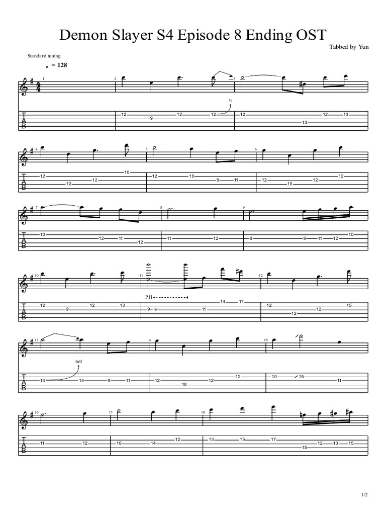 Infinity Castle Guitar Tabs | PDF
