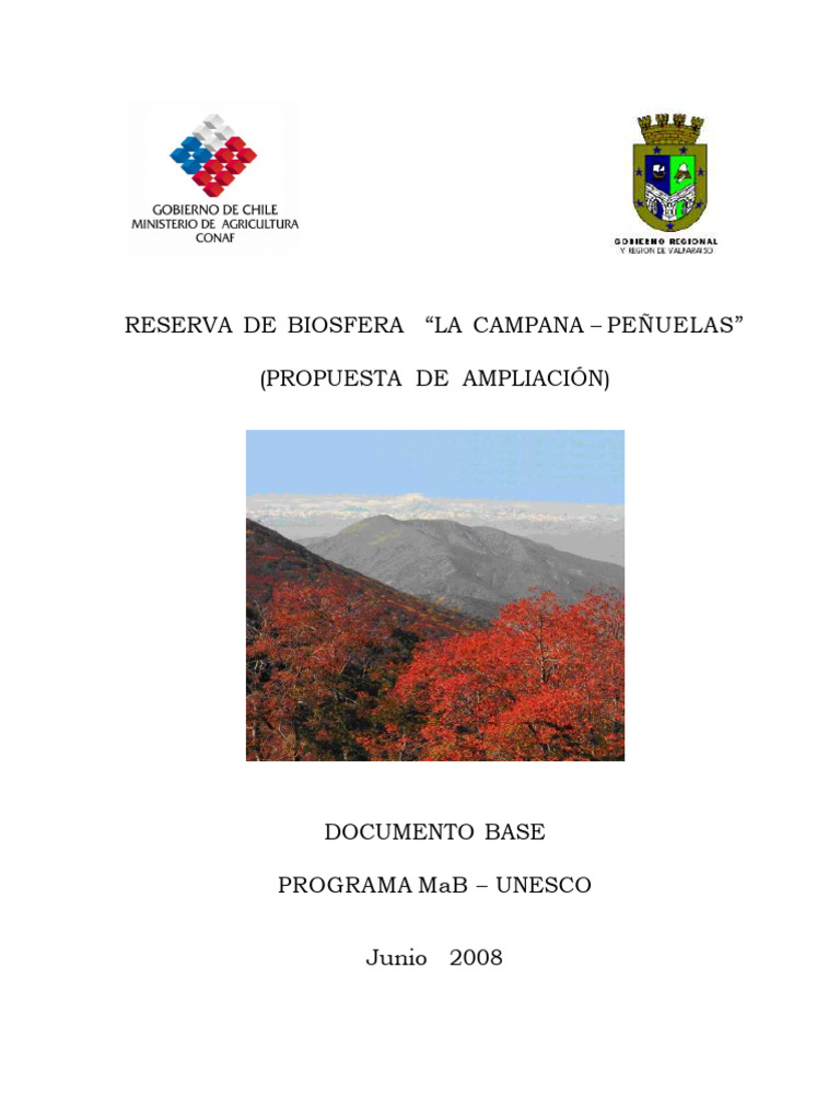DOCUMENTO BASE Ampliación RBLCP | PDF | Chile | Biodiversidad