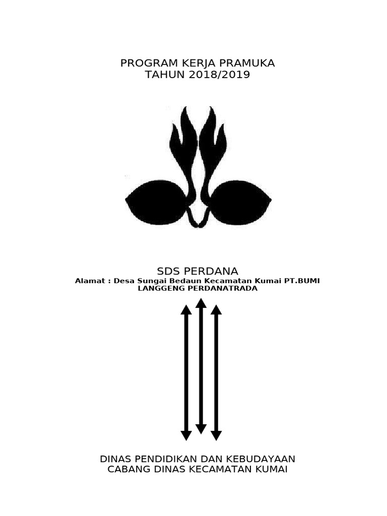 Program Kerja Pramuka SDS Perdana 2018 | PDF