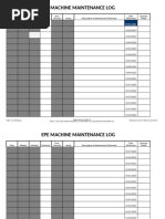 Machine Log Book Template | PDF