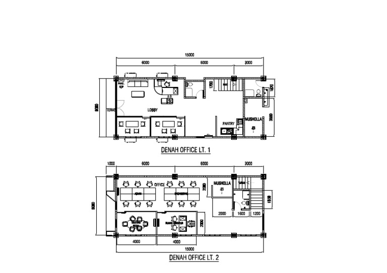 Denah Kantor Workshop | PDF