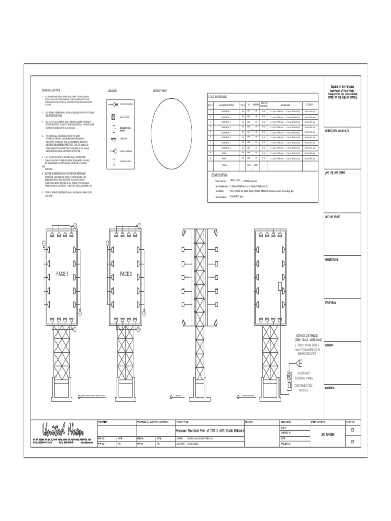 EDSA CUBAO 70HX40W - Electrical Plan | PDF | Electromagnetism | Equipment