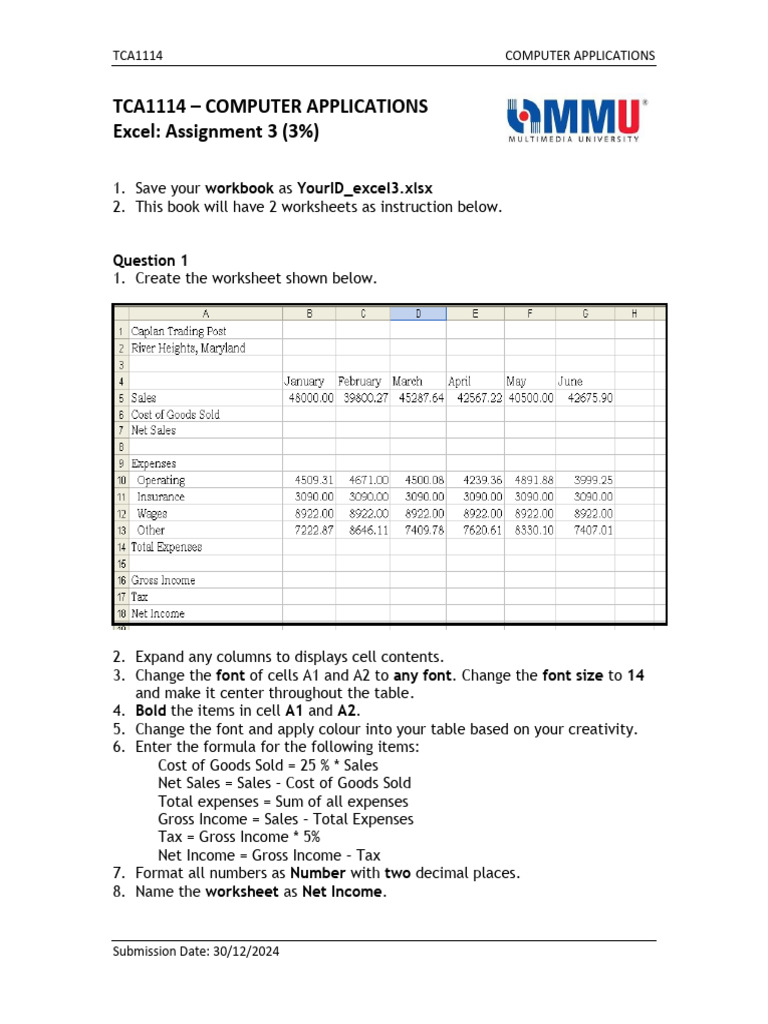 Excel_Assignment (2) | PDF